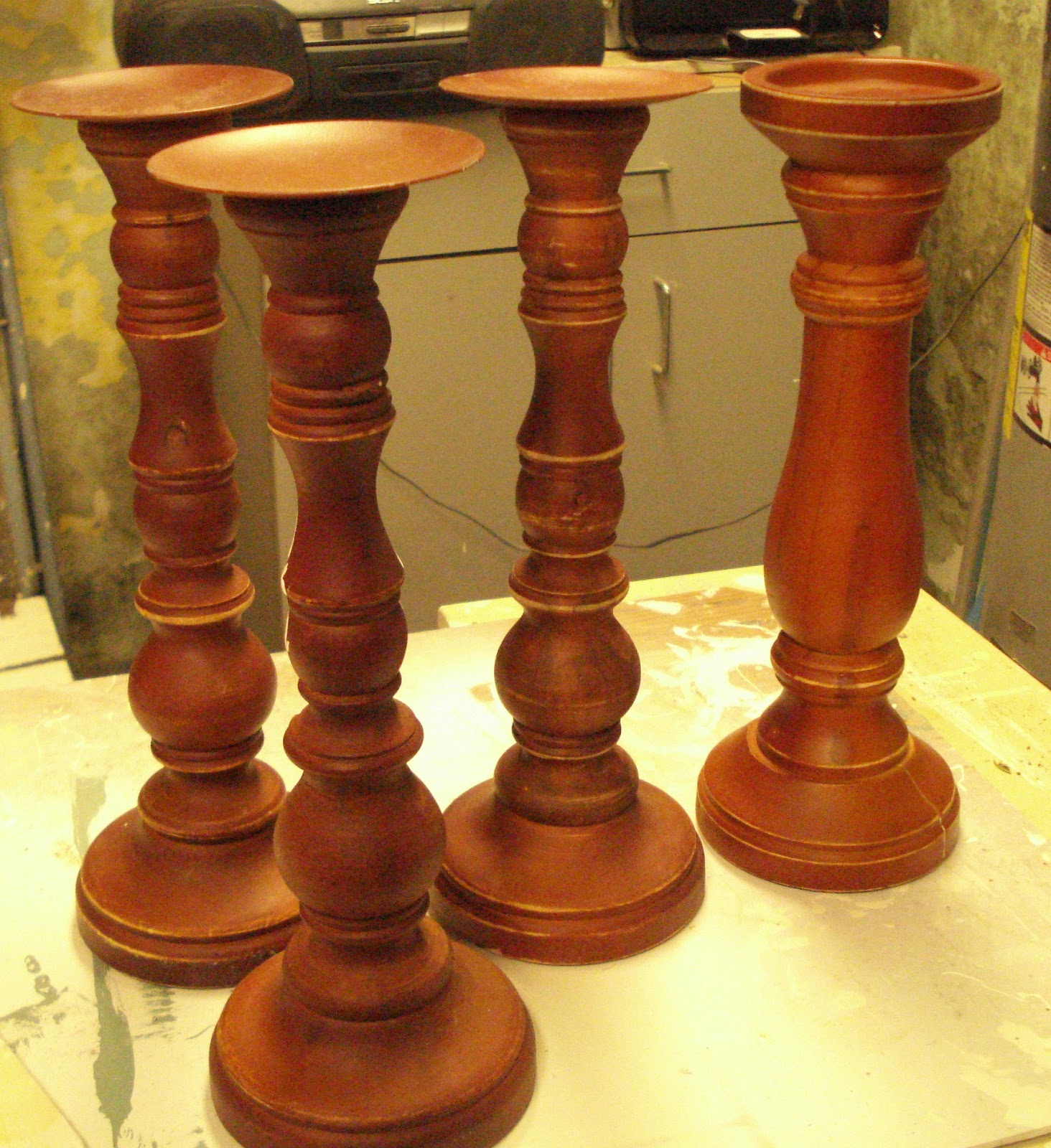 Cricket Acres Studio: Repurposed Candlesticks & Stepstool