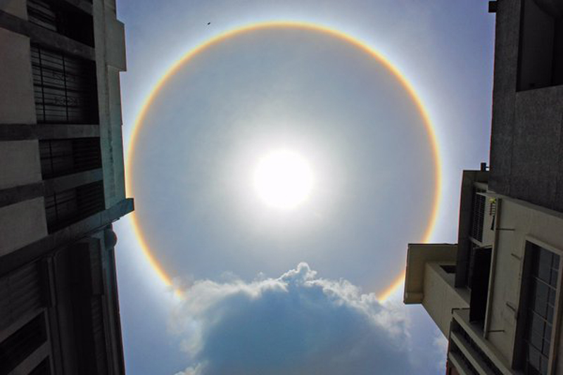 ¿Qué es y porqué se forma un halo solar?