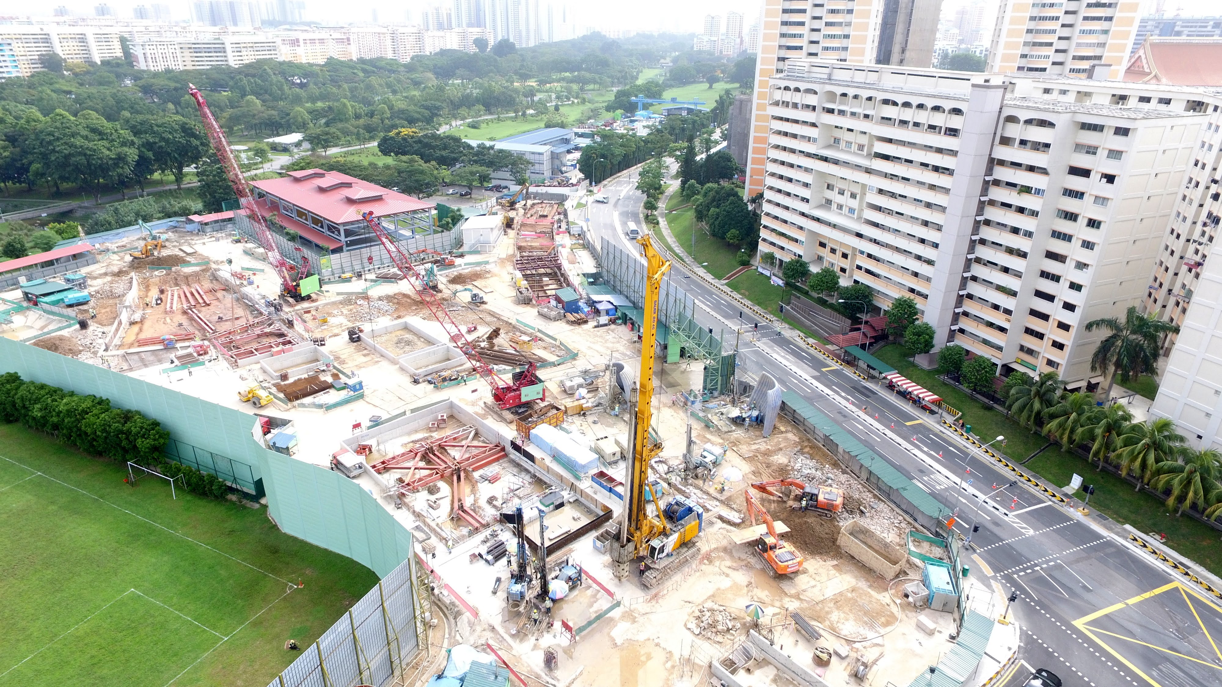 Thomson Line Construction: Piling at Bright Hill (V)