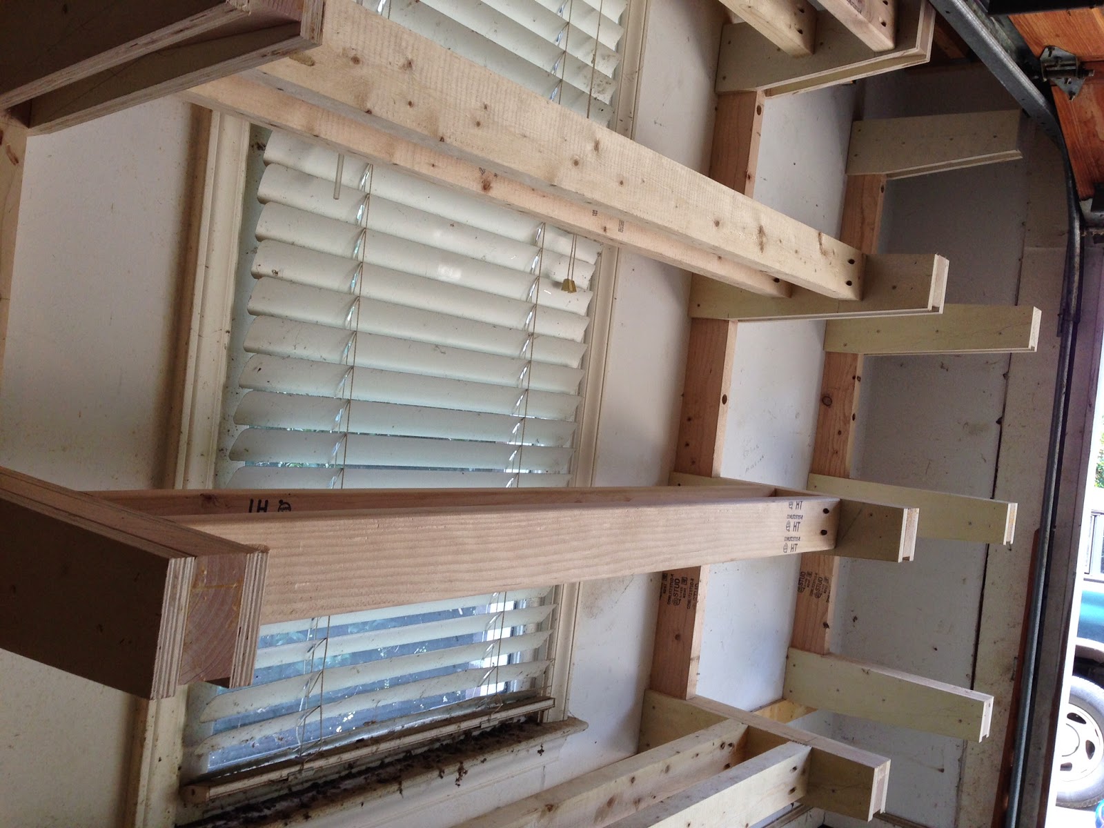 The 2 Car Garage Shop: Wood Storage