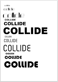 design practise: collide 20 typefaces