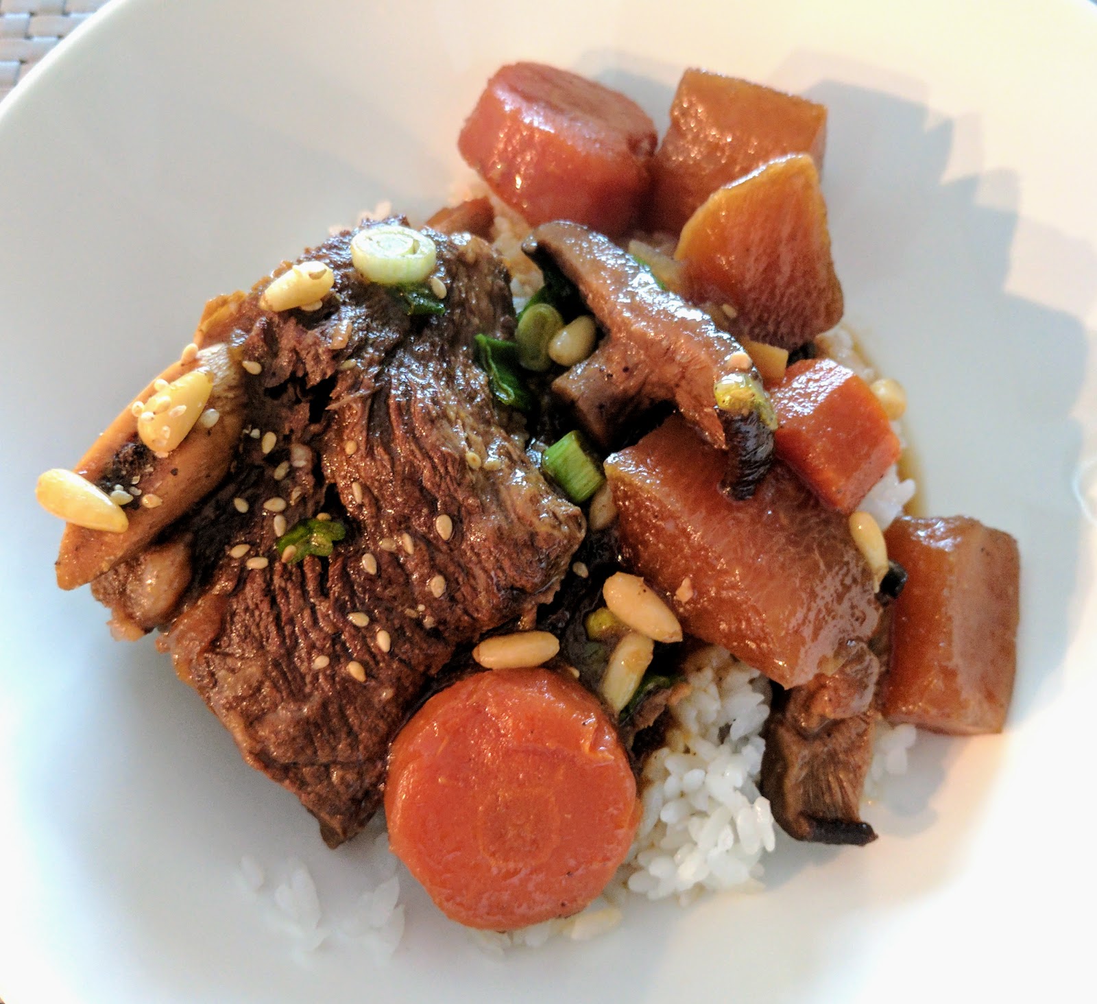 Braised Beef Short Rib Stew "Kalbi Jim"