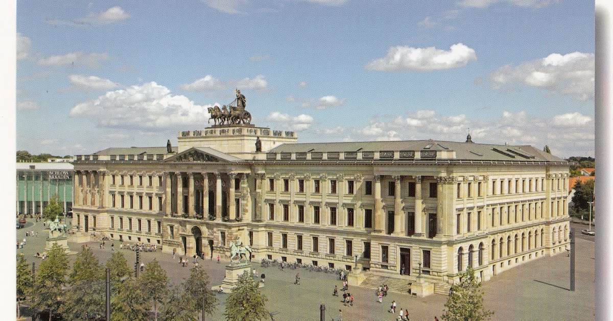 My postcard and stamp week: Germany: Brunswick Palace