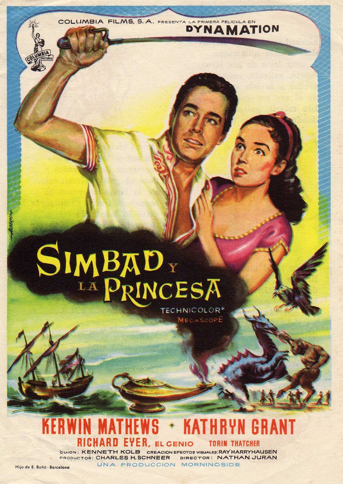 EL MUNDO DEL CARTEL: SIMBAD Y LA PRINCESA.1958