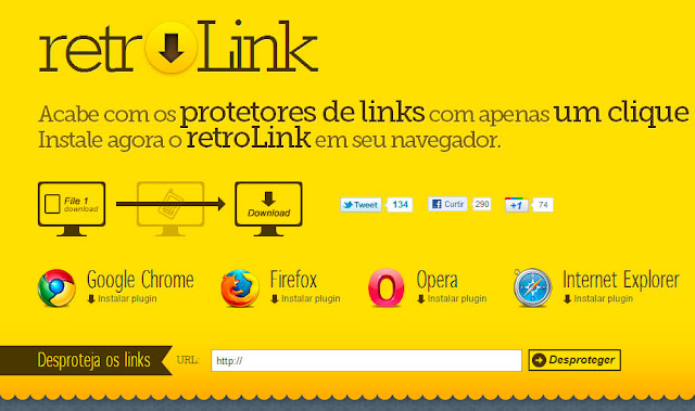 Retrolink ajuda a burlar links protegidos