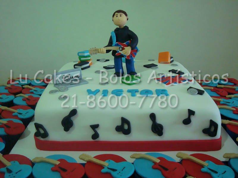 Lu Cakes - Bolos Artísticos: Bolo Rock'n roll