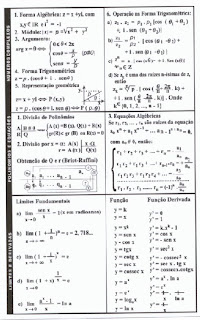 Ciências Exatas fascinantes: Matemática - Principais formulas usadas