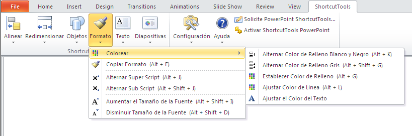 TICS: COMANDO DE POWER POINT