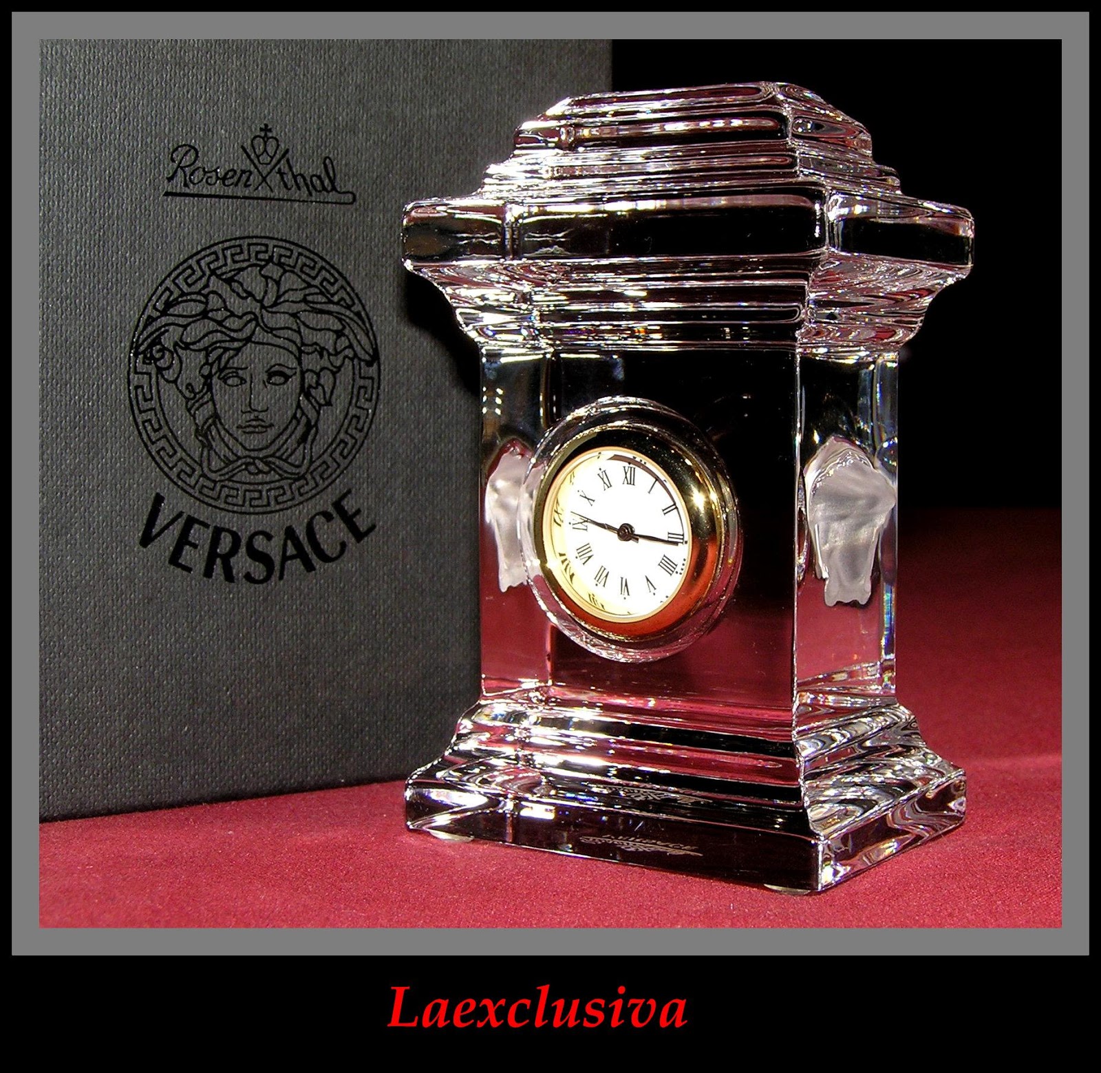 Laexclusiva Collections: Rosenthal Versace mini Desk Clock " Trasury
