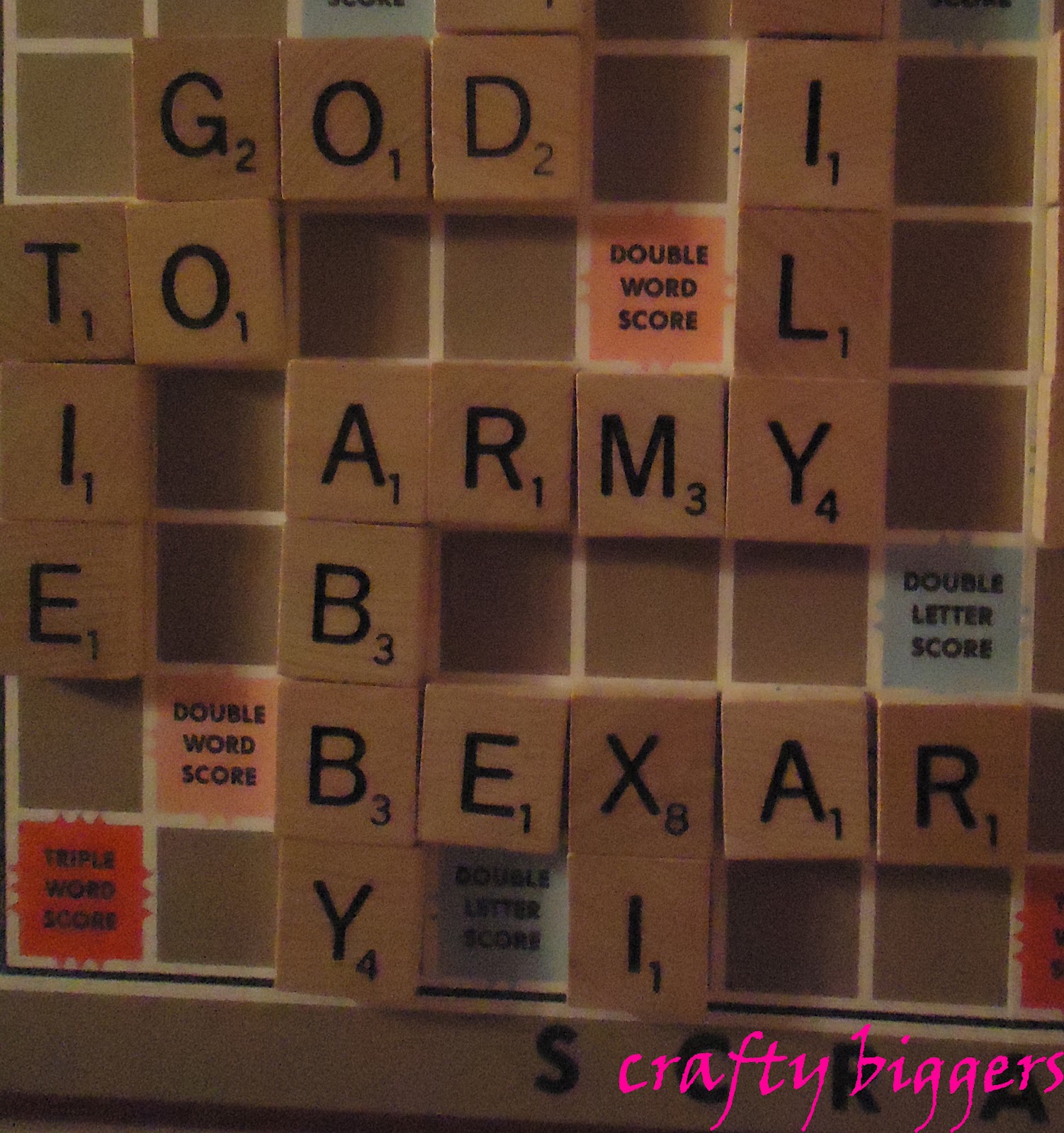 Crafty Biggers: Scrabble Wall Art