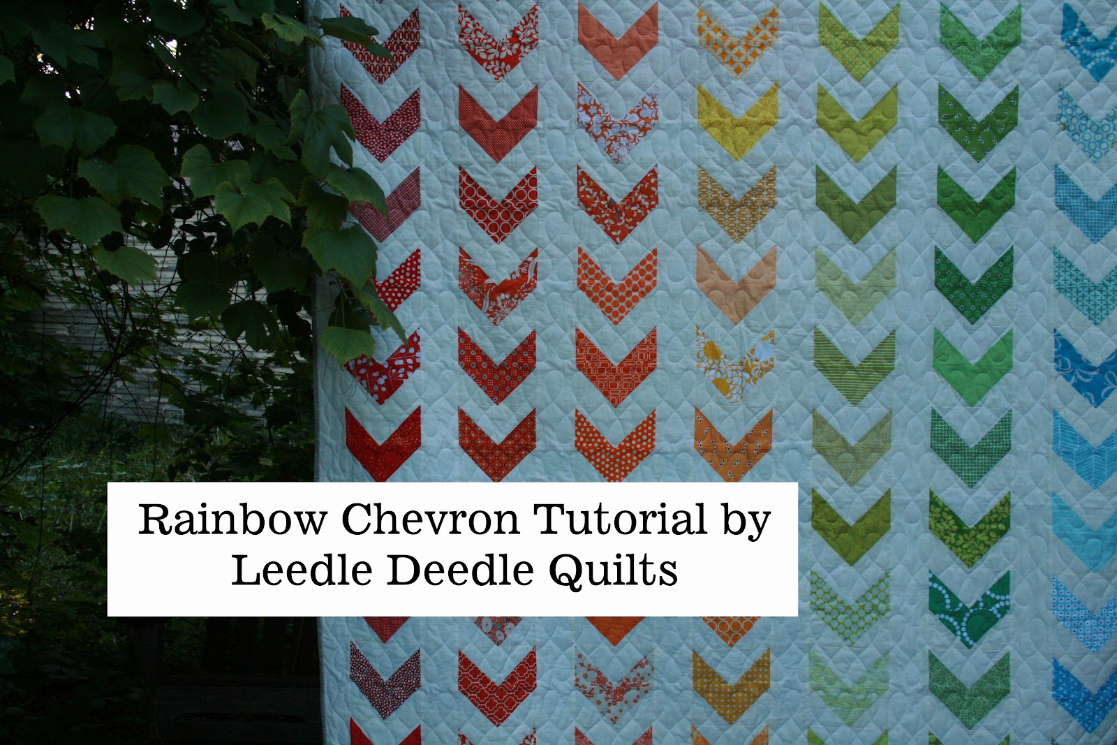 leedle deedle quilts: Rainbow Chevron Twin Quilt: A Tutorial