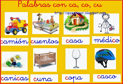 Maestra de escuela: PALABRAS CON C, QU, K