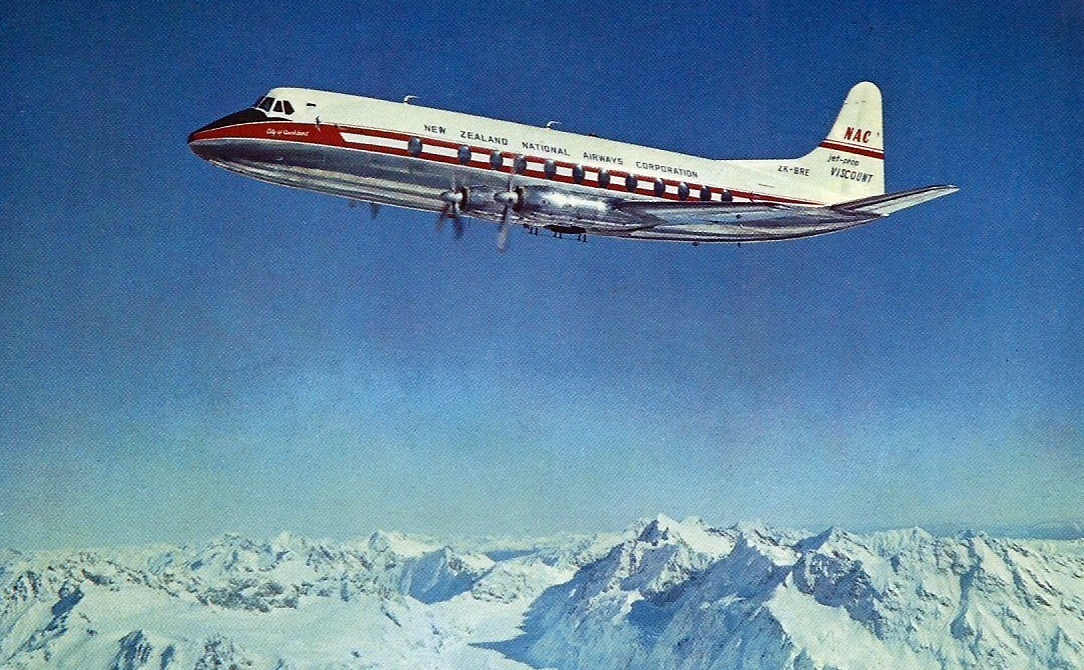 transpress nz: NAC Vickers Viscount 807, 1960s
