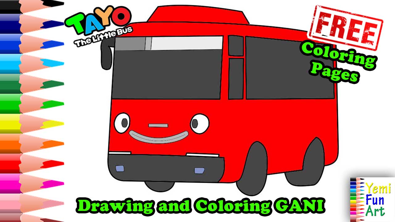 Gani Tayo Free Coloring Pages | Drawing and Coloring Art for Kids ...