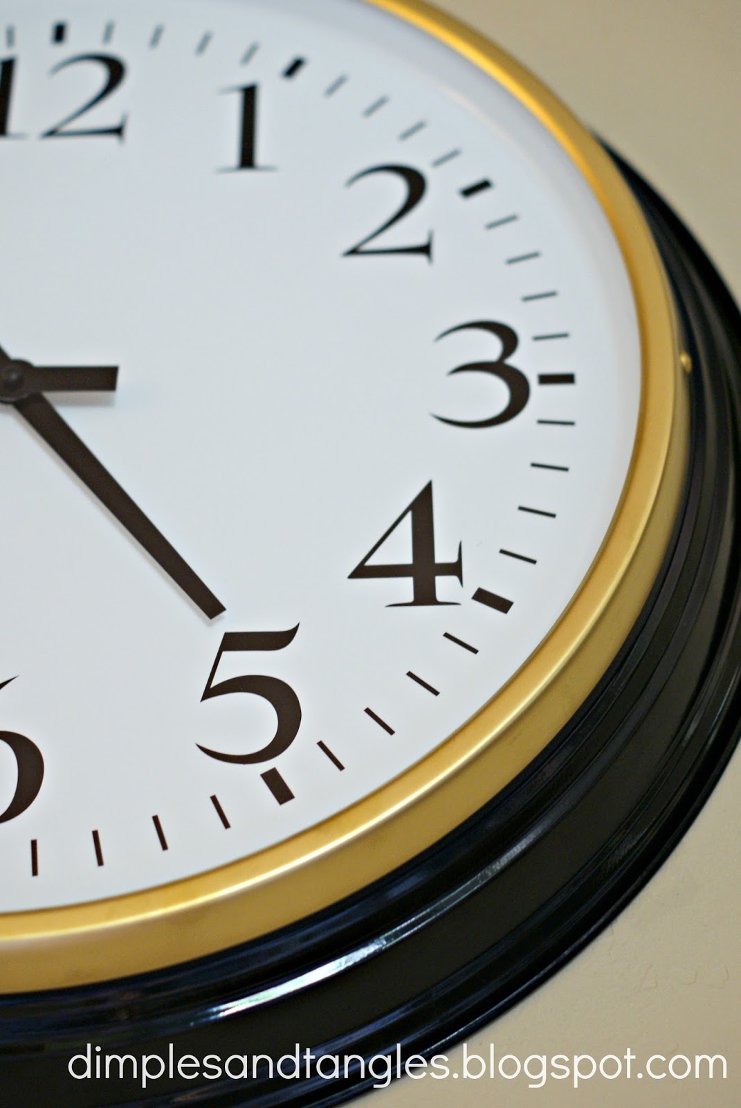 IKEA BRAVUR CLOCK...STEPPED UP A NOTCH | Dimples and Tangles