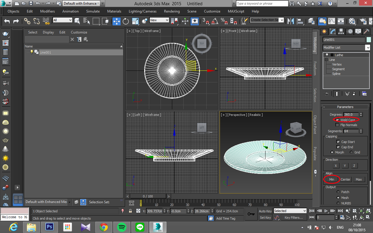3Ds Max - How to create a plate - JHong | Success