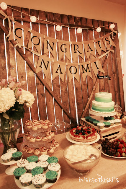 DIY: vintage chic graduation decor