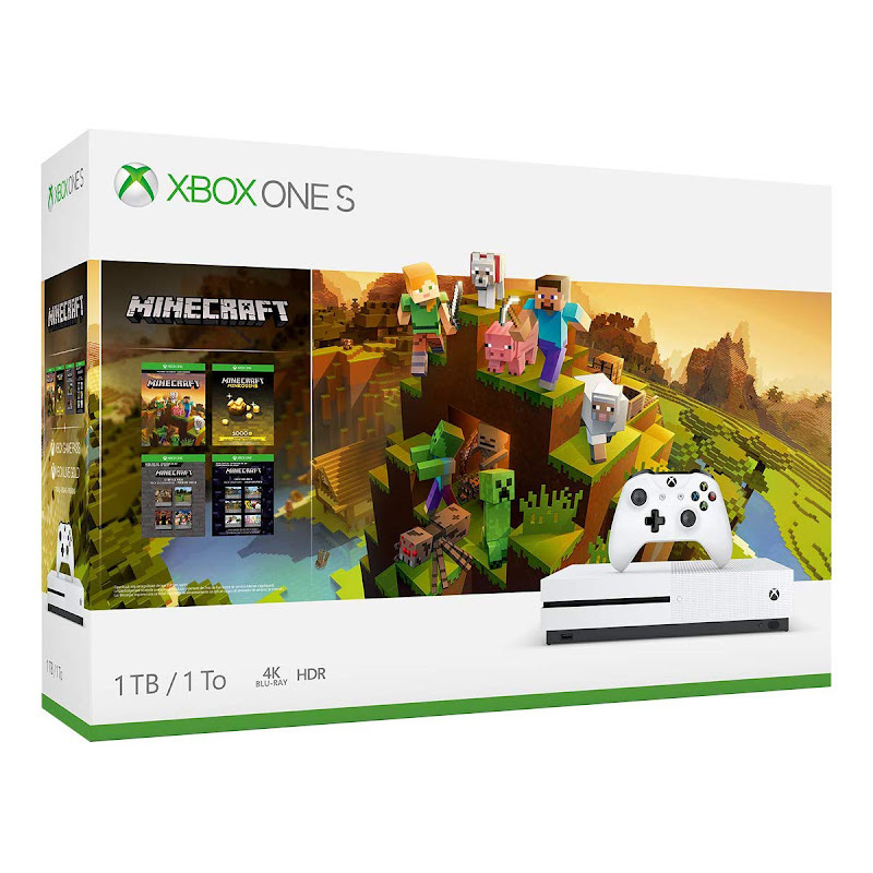 Minecraft Minecract Xbox One S Bundle Video Game Item | Minecraft Merch
