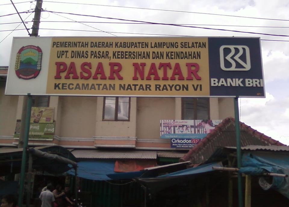 Desa Natar Lampung Selatan: Pasar Tradisonal Natar