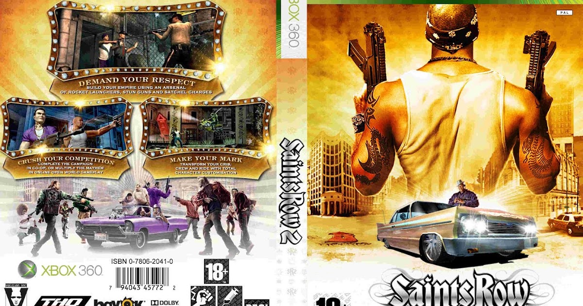 Tudo Capas Br2: Saints Row 2 - Capa Game XBox 360