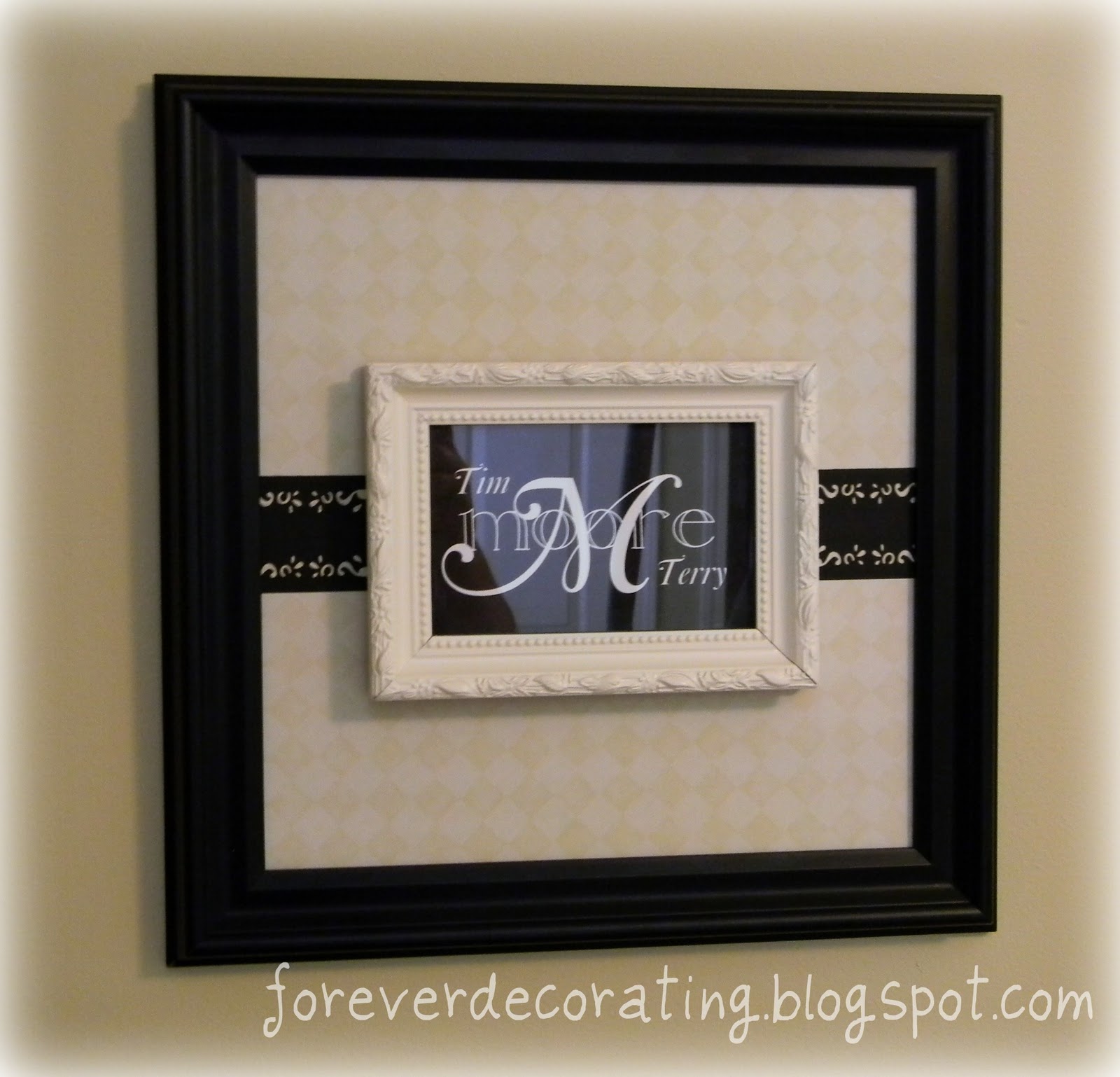 Forever Decorating!: Double Frame Wall Art