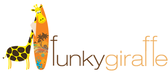 Des jolis bandanas bavoirs avec Funky Giraffe - Dans la peau d'une fille