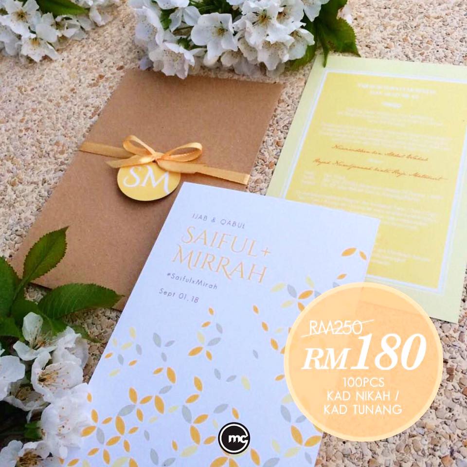 PROMOSI RAYA : KAD NIKAH / KAD TUNANG