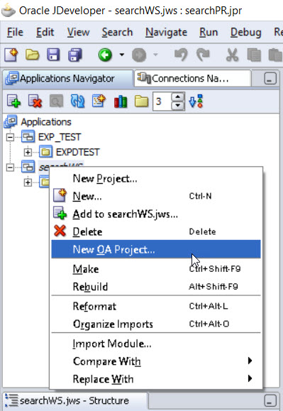 Oracle Application Framework: Result Based Search in OAF