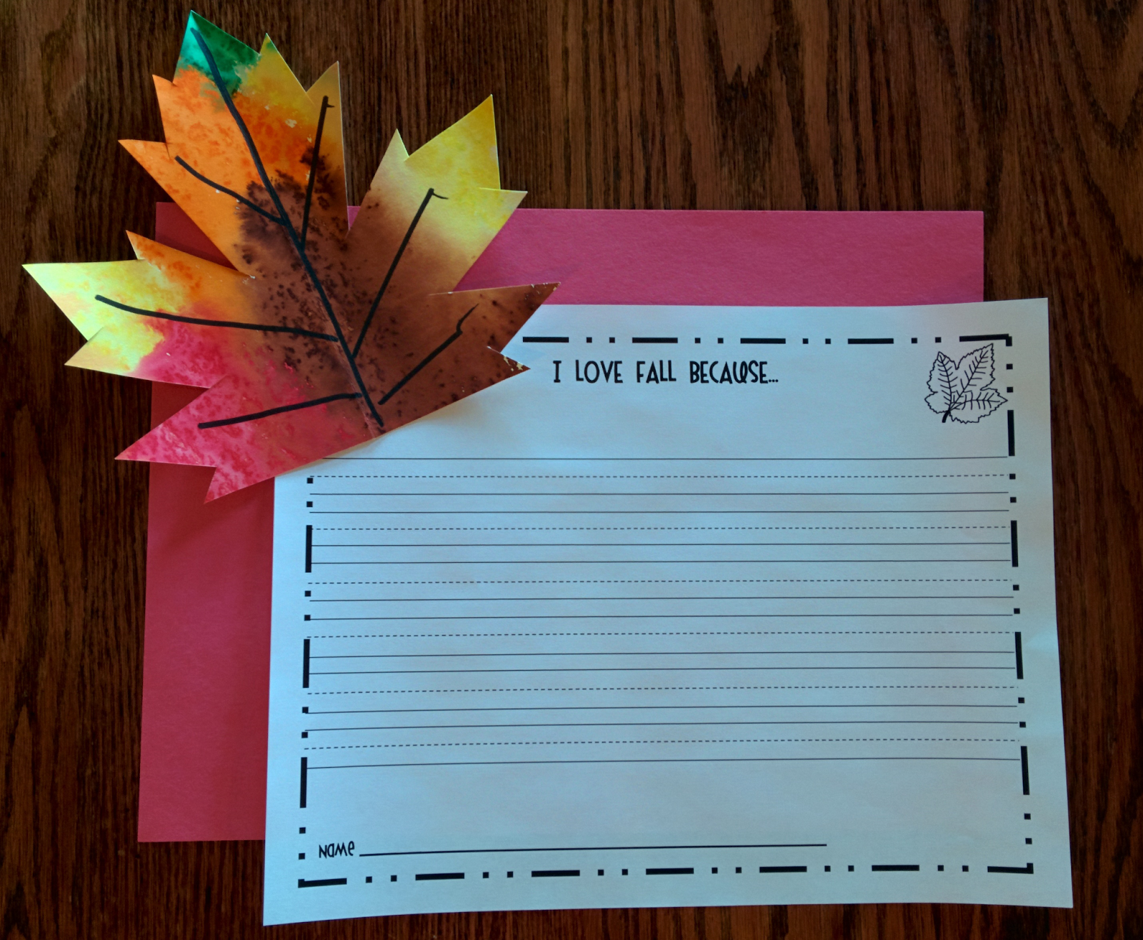 Granny Goes to School: Super Easy Fall Leaf Art Activity