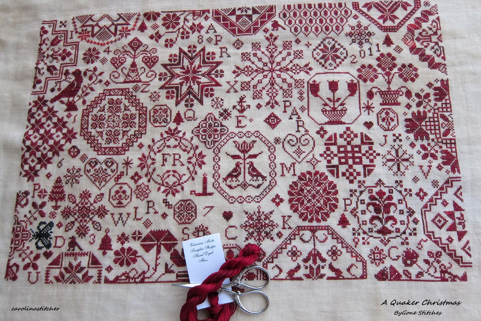 Carolina Stitcher: A Quaker Christmas by ByGone Stitches~~