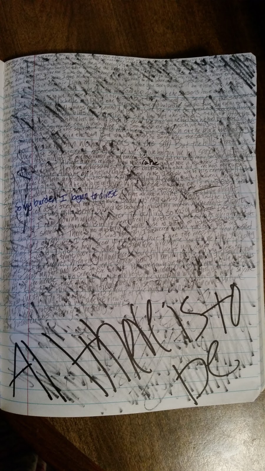 Notebooks Lost and Found: Hypergraphia