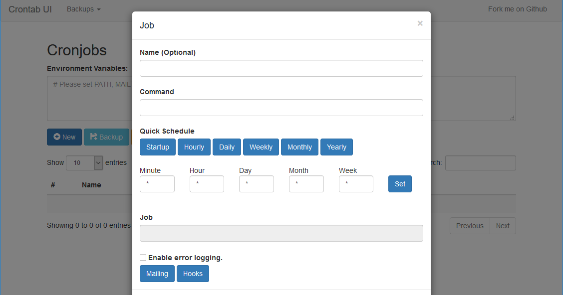 serverあれこれ: VagrantでCrontab UIをインストールした仮想マシン(Ubuntu18.04)を構築する
