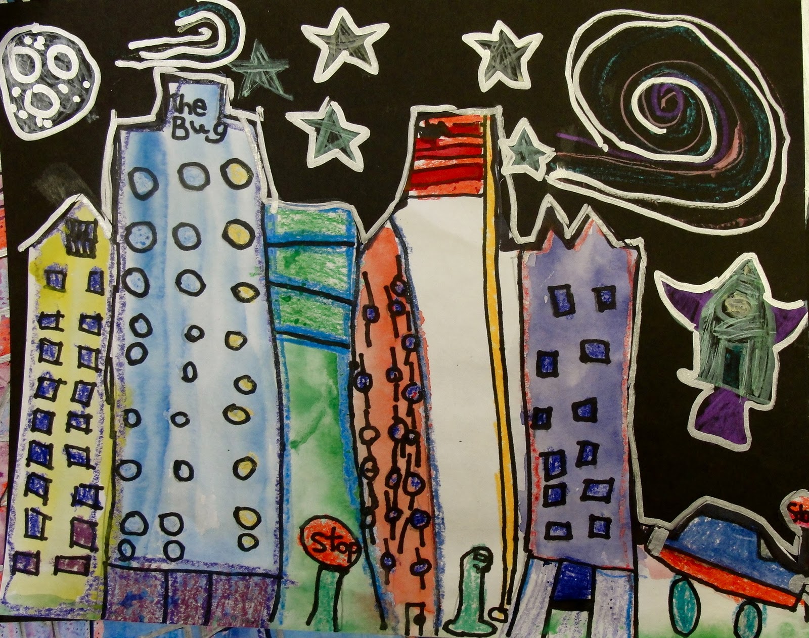 Da Vinci's Wings: 1st Grade Cityscapes