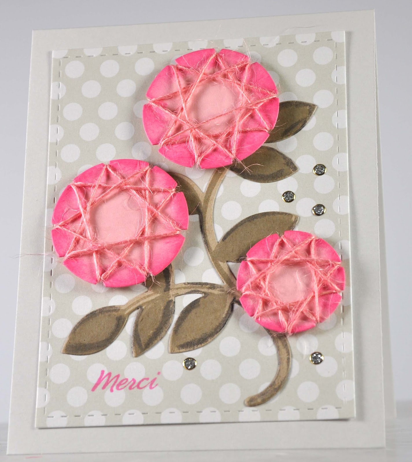 Polka Dot Paperie: Notched Flowers -String Art PTI/ MIM #255