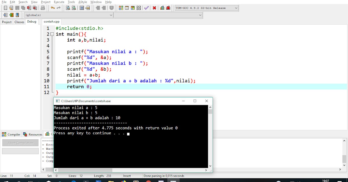 Tutorial Belajar Dev C++ Dasar Pengertian Algoritma Secara Singkat ~ Belajar Coding Titik Koma