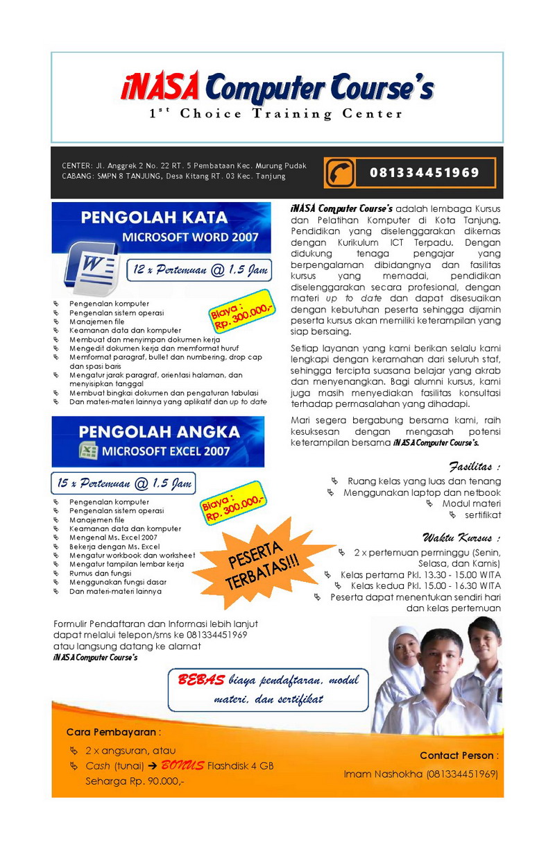 Kursus dan Pelatihan Komputer: Kursus dan Pelatihan Komputer (Dasar ...