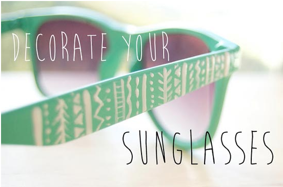 Outside the Box Papers: DIY Decorating: Your Sunglasses!
