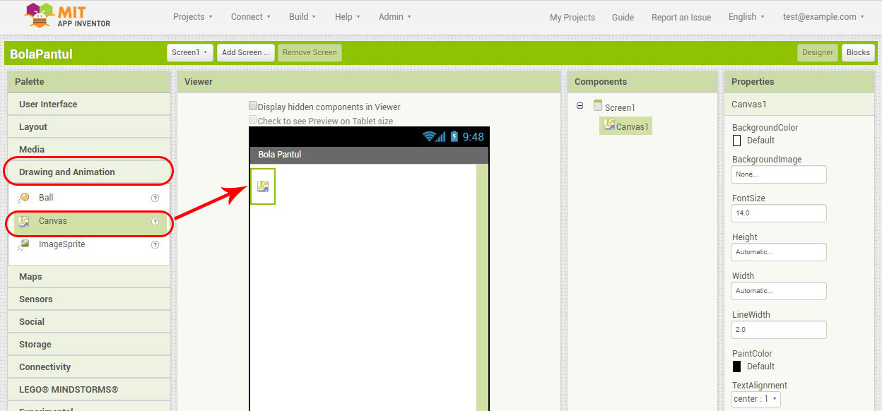 Cara Membuat Game Sederhana “Bola Pantul” dengan App Inventor ...