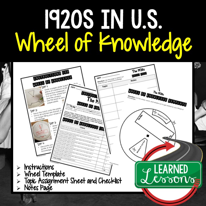 American History Activity BUNDLE, Wheel of Knowledge, Interactive ...