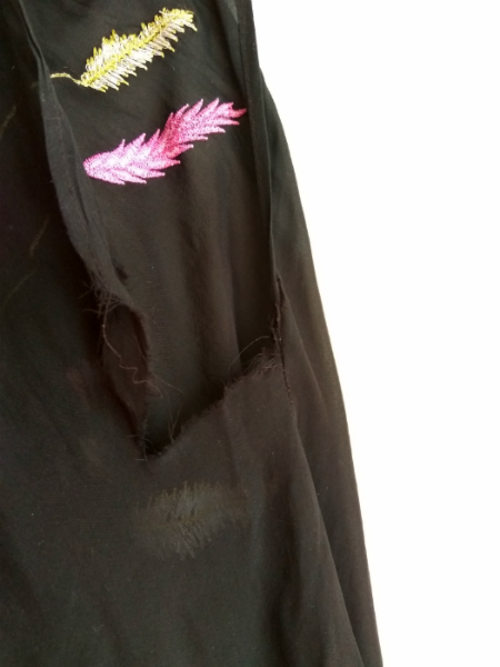 Fix It Friday - Repairing a Silk Dress - Green Issues by Agy