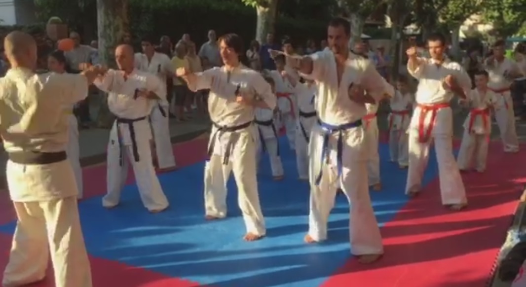 HUKUTSU DOJO: EXHIBICIÓN KYOKUSHIN KARATE SHOPPING NIGHT 2015