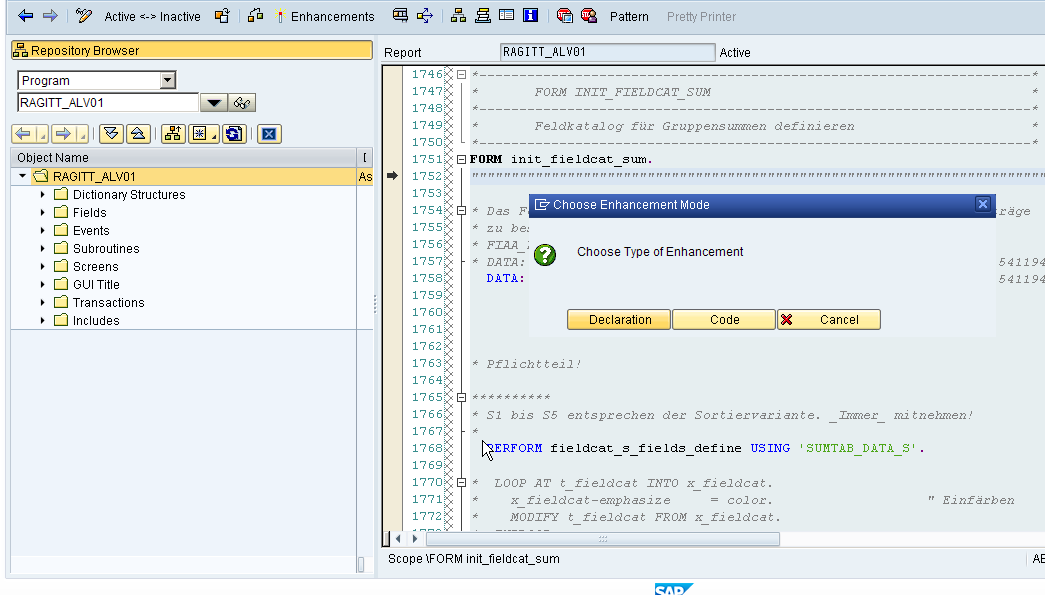 SAP ABAP Tips and Tricks: Enhancemen Point How To