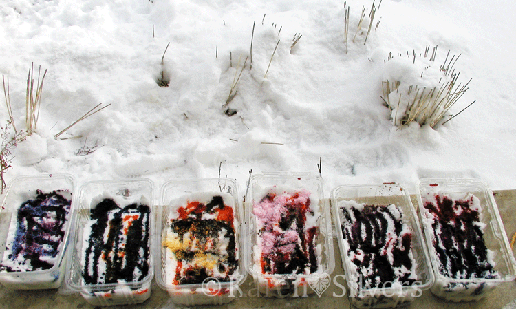 A Creative K: Snow Dyeing with a Twist