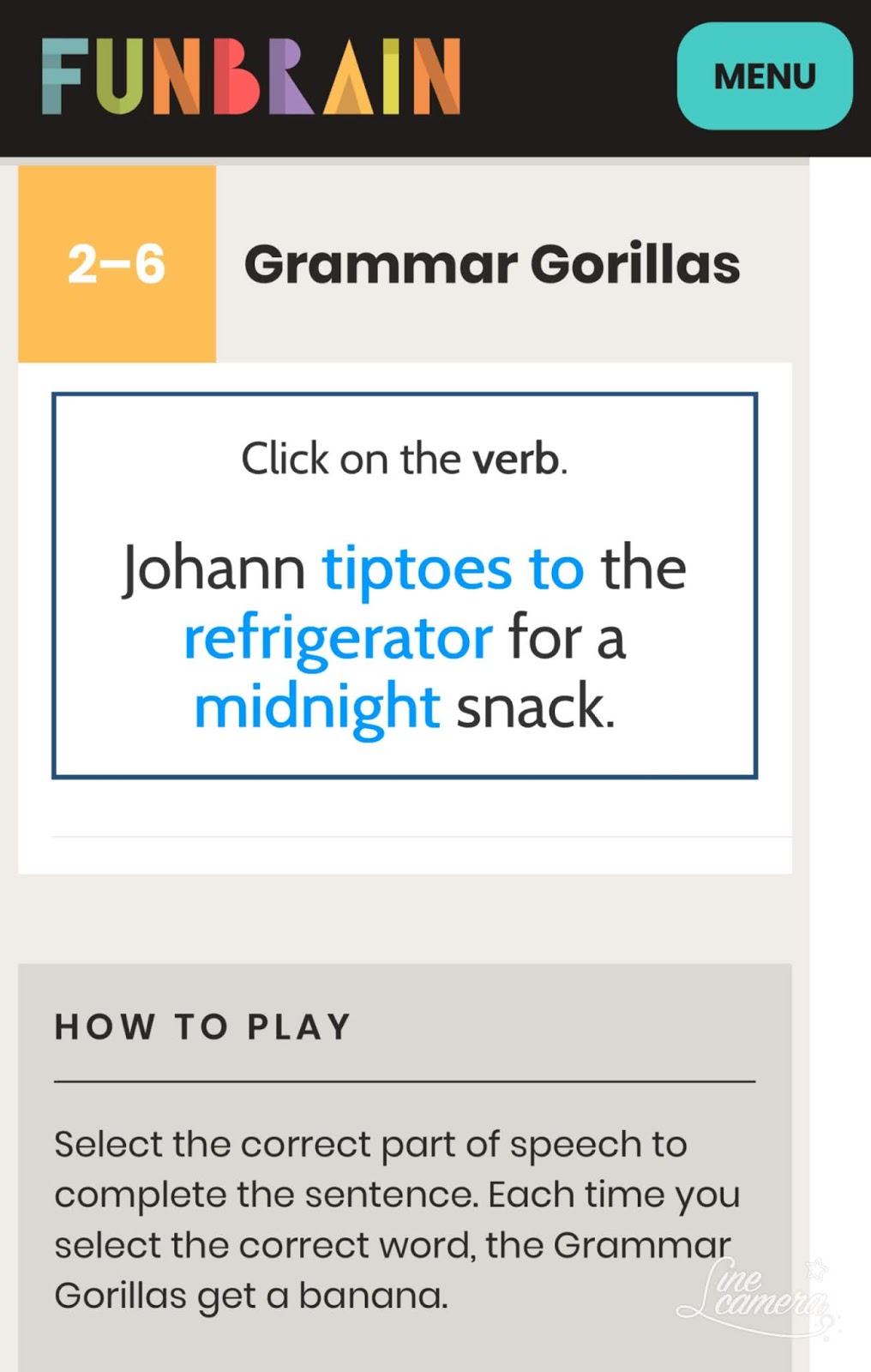 FlyersB 107 Miss Wendy: Grammar Gorilla 複習英文文法的網上遊戲