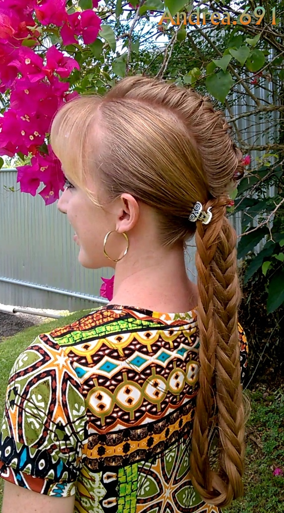 Braids & Hairstyles for Super Long Hair: Tribal Mohawk Braided Ponytail