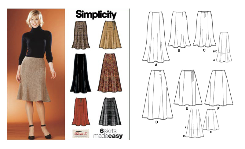 A Sewing Life: Sometimes Simpler is Better: Simplicity 5914 Skirt