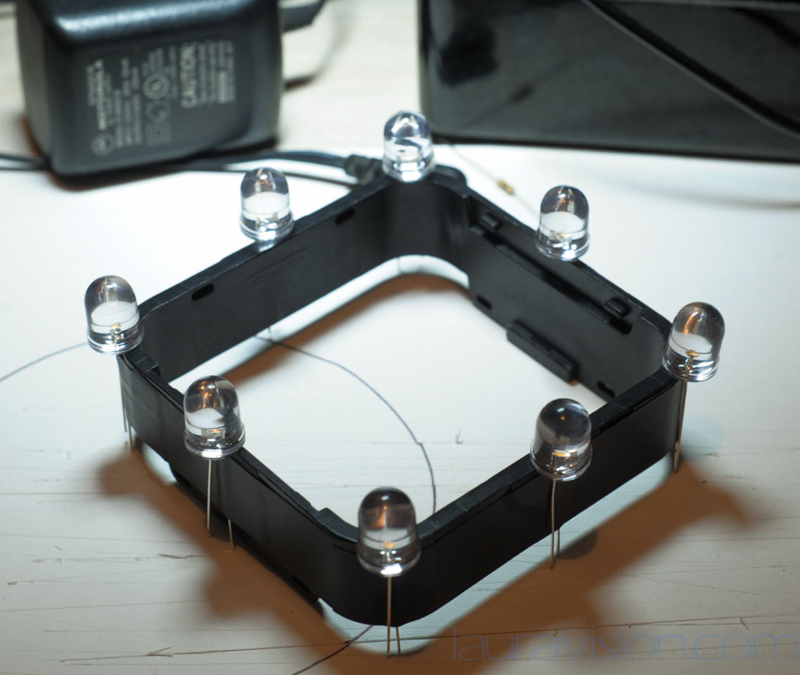 Como hacer un ring flash con leds