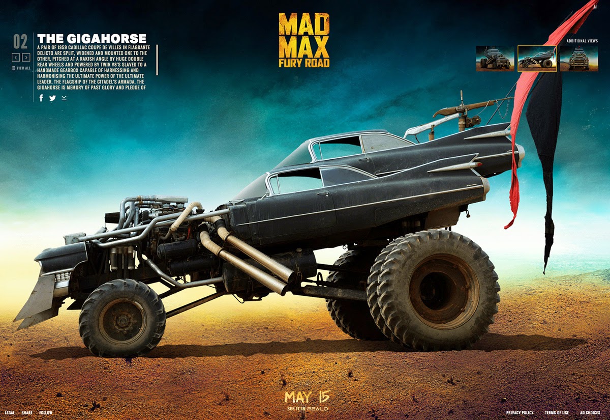 Les illustrations de christophe: Les véhicules de Mad Max : Fury Road