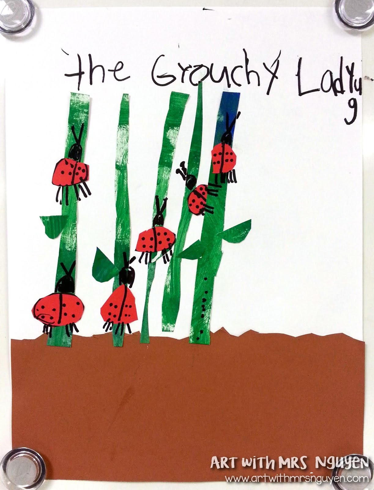 The Grouchy Ladybug Collage (K) | Art with Mrs. Nguyen